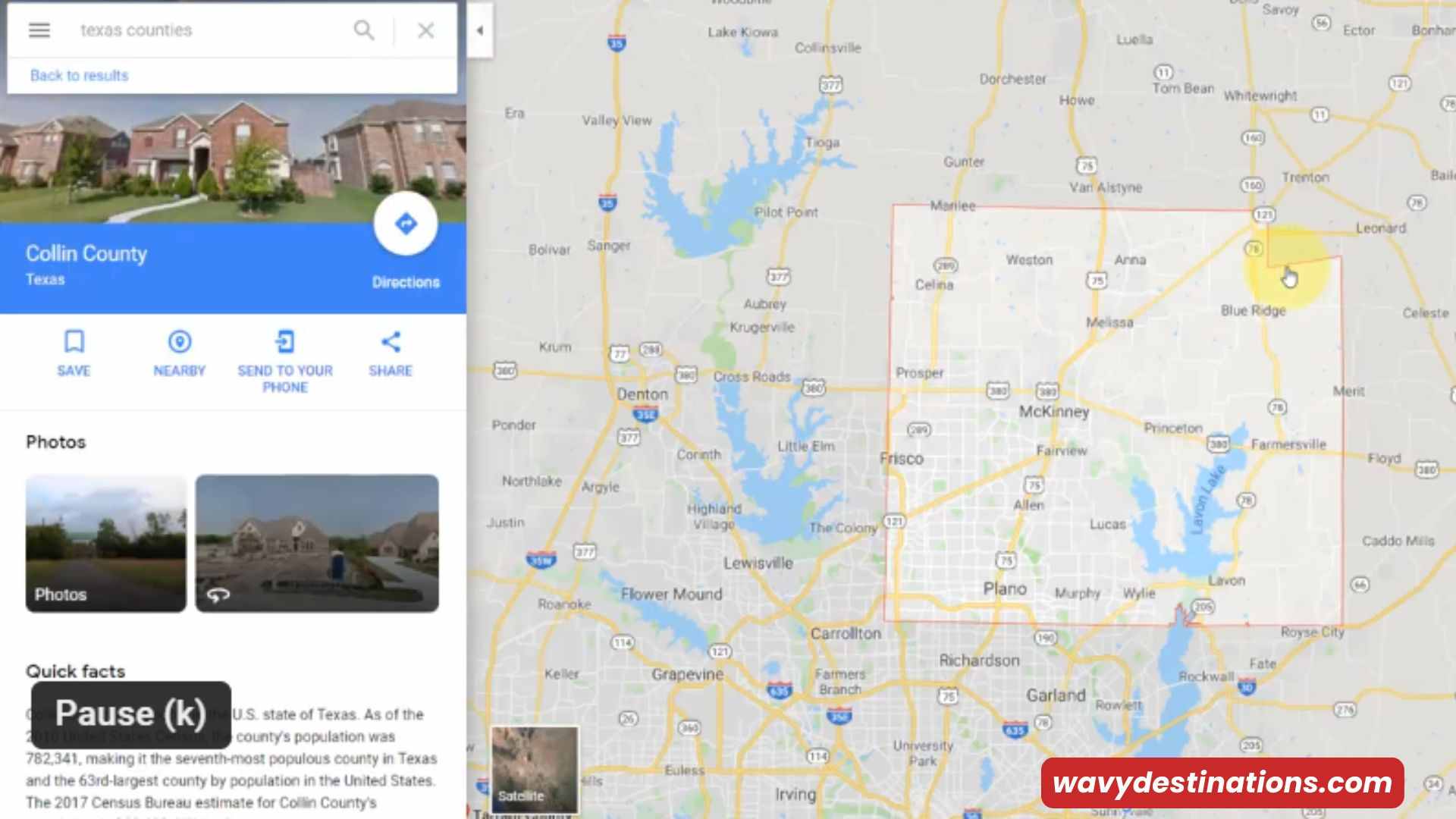 What county am I in right now Google Maps?