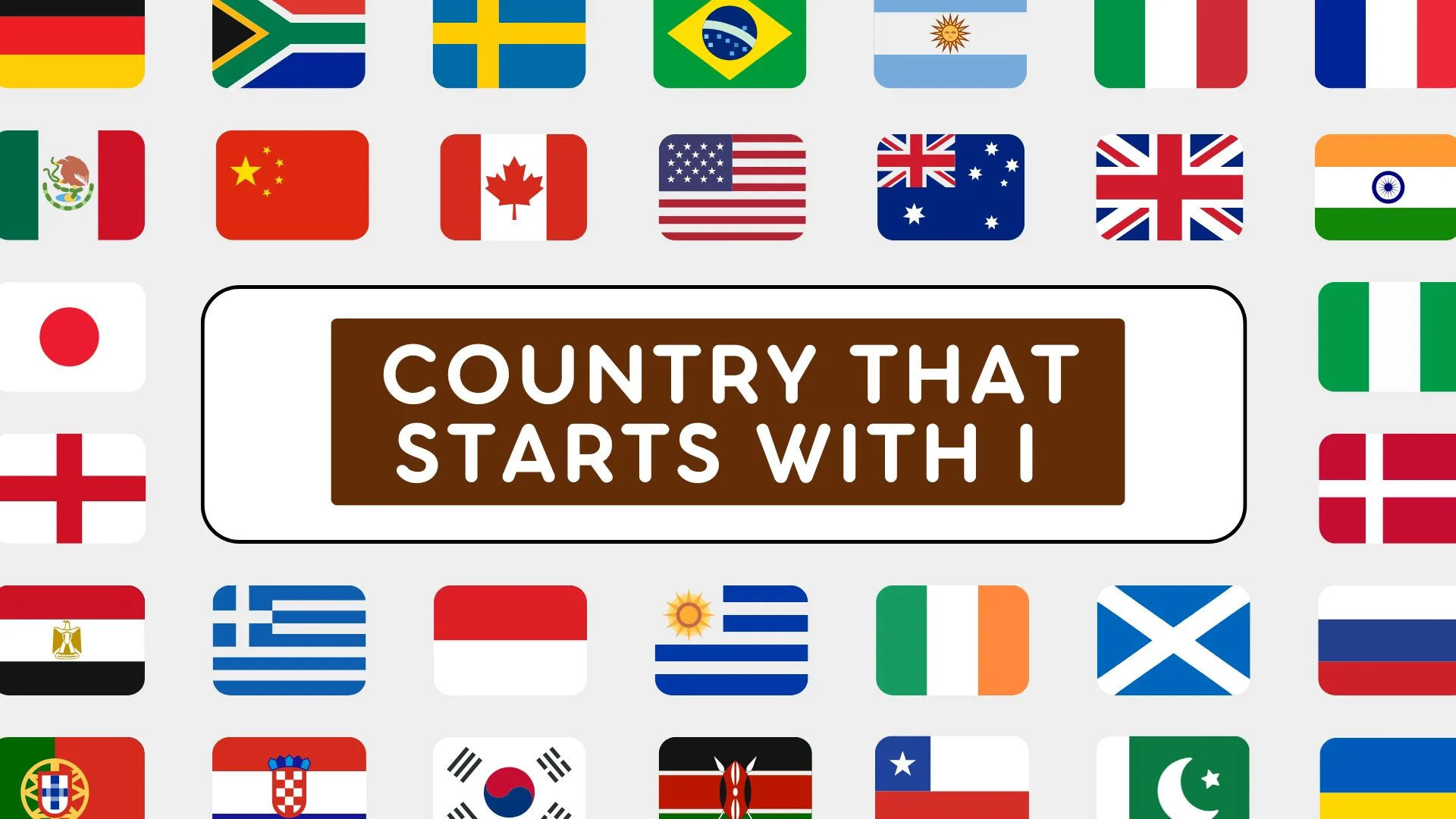 Country That Starts With I: List of 8 Countries